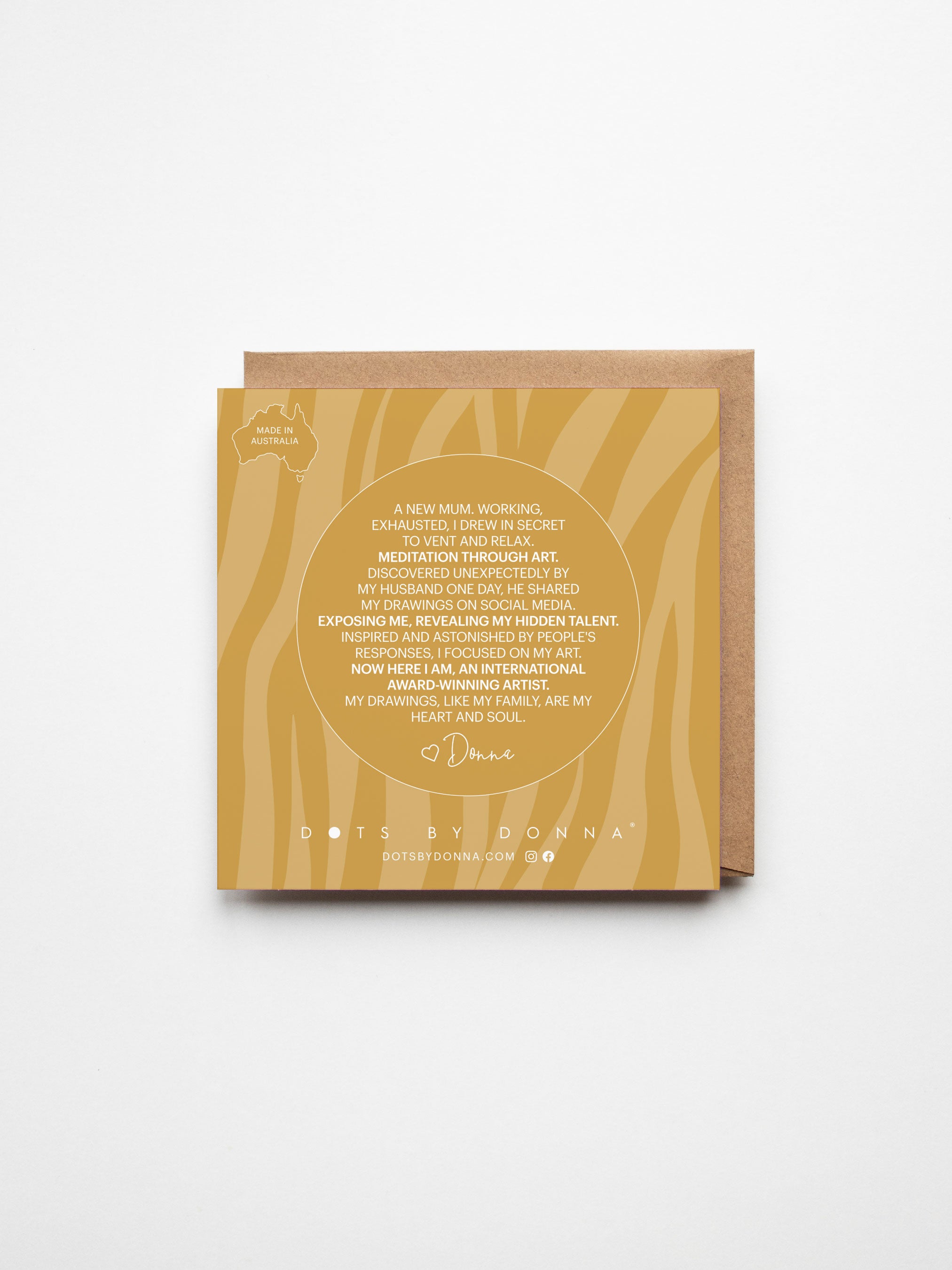 Timothy the Tiger Greeting Card – Dots by Donna