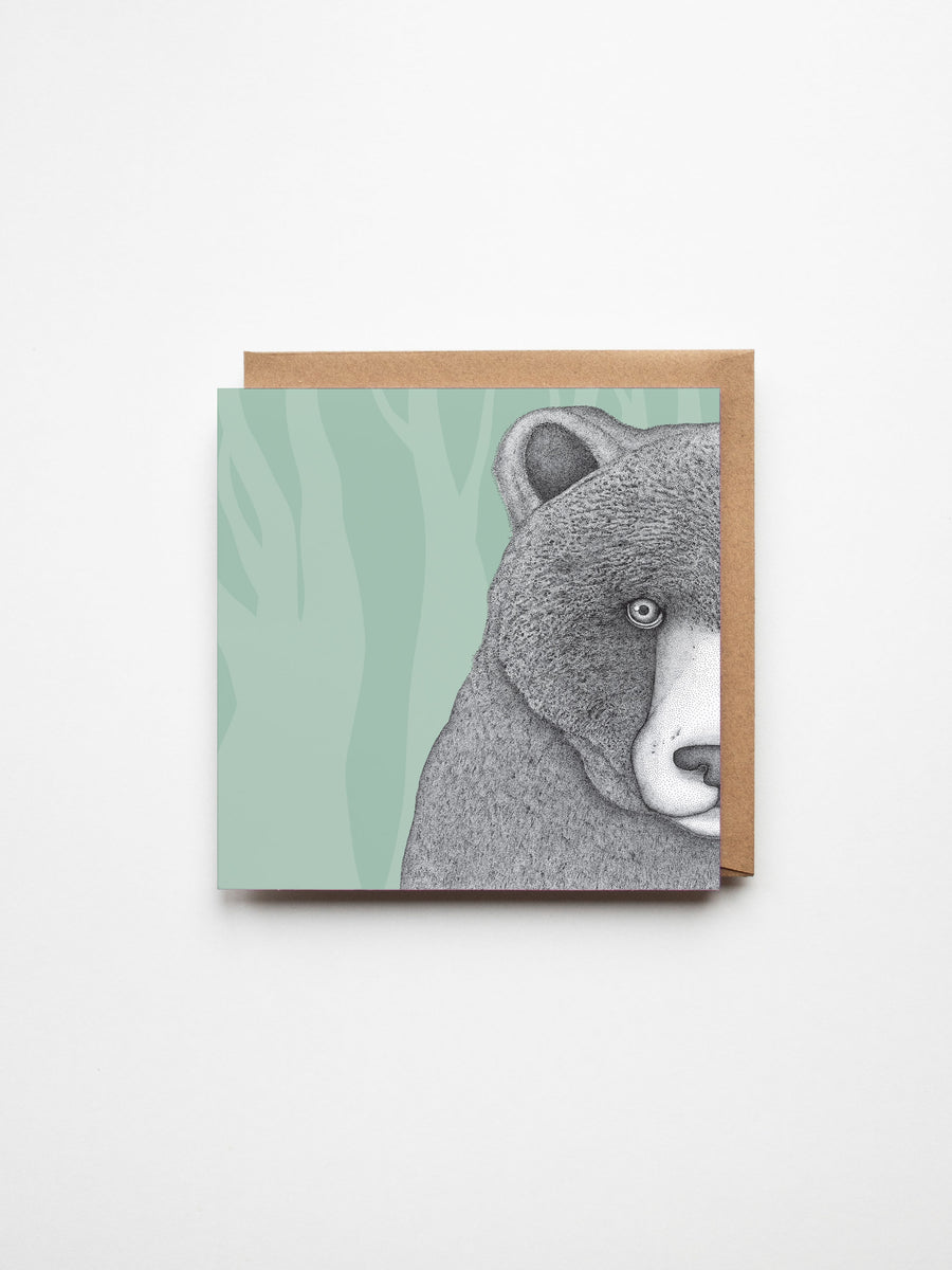 Beryl the Bear Greeting Card – Dots by Donna