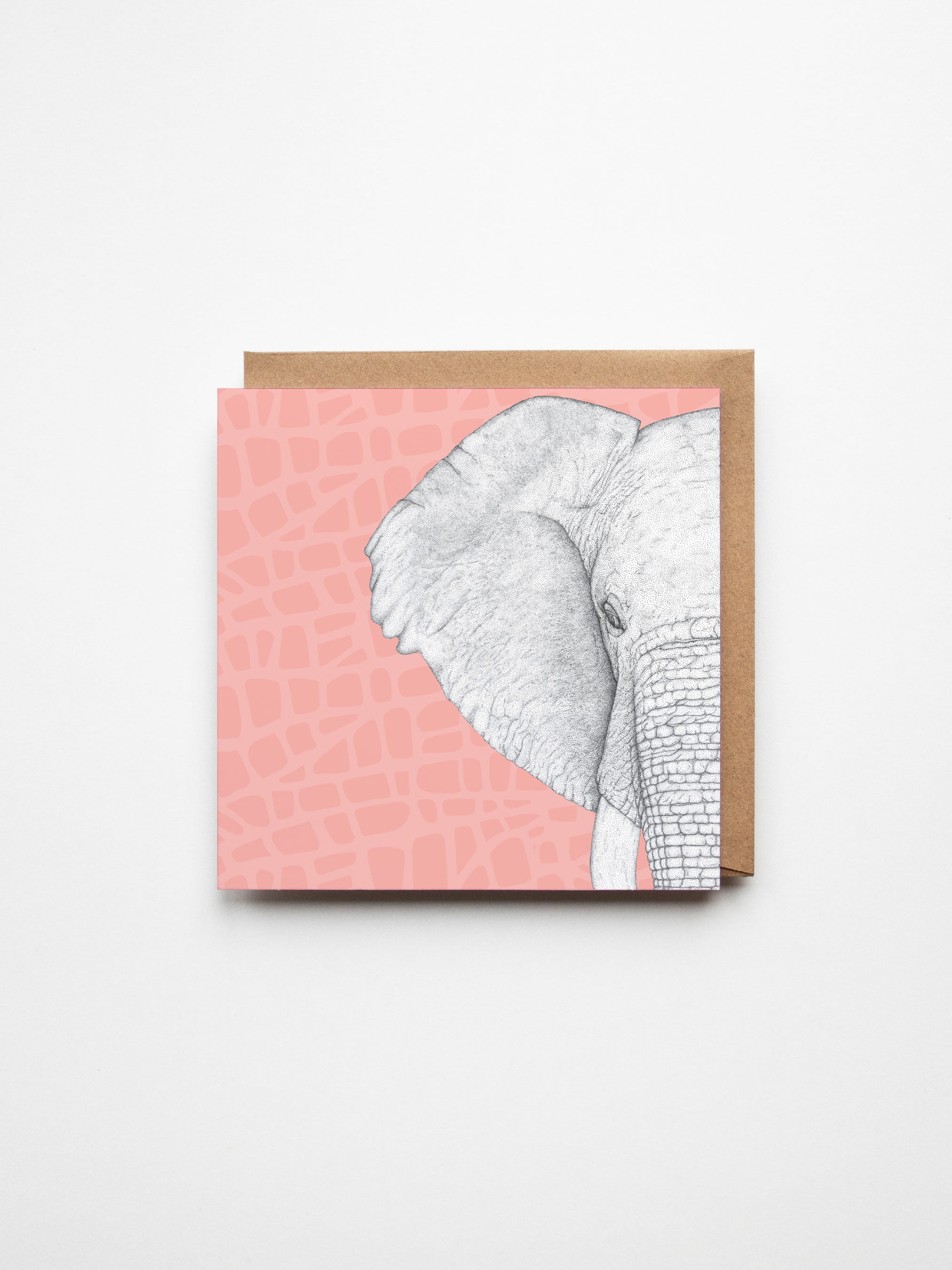 Ethan the Elephant Greeting Card – Dots by Donna