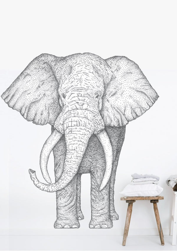 Ellie the Elephant Removable Wall Decal - Dots by Donna