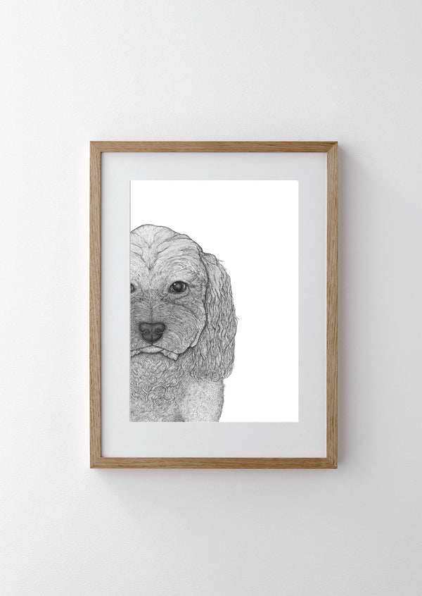 Latte the Cavoodle - Dots by Donna